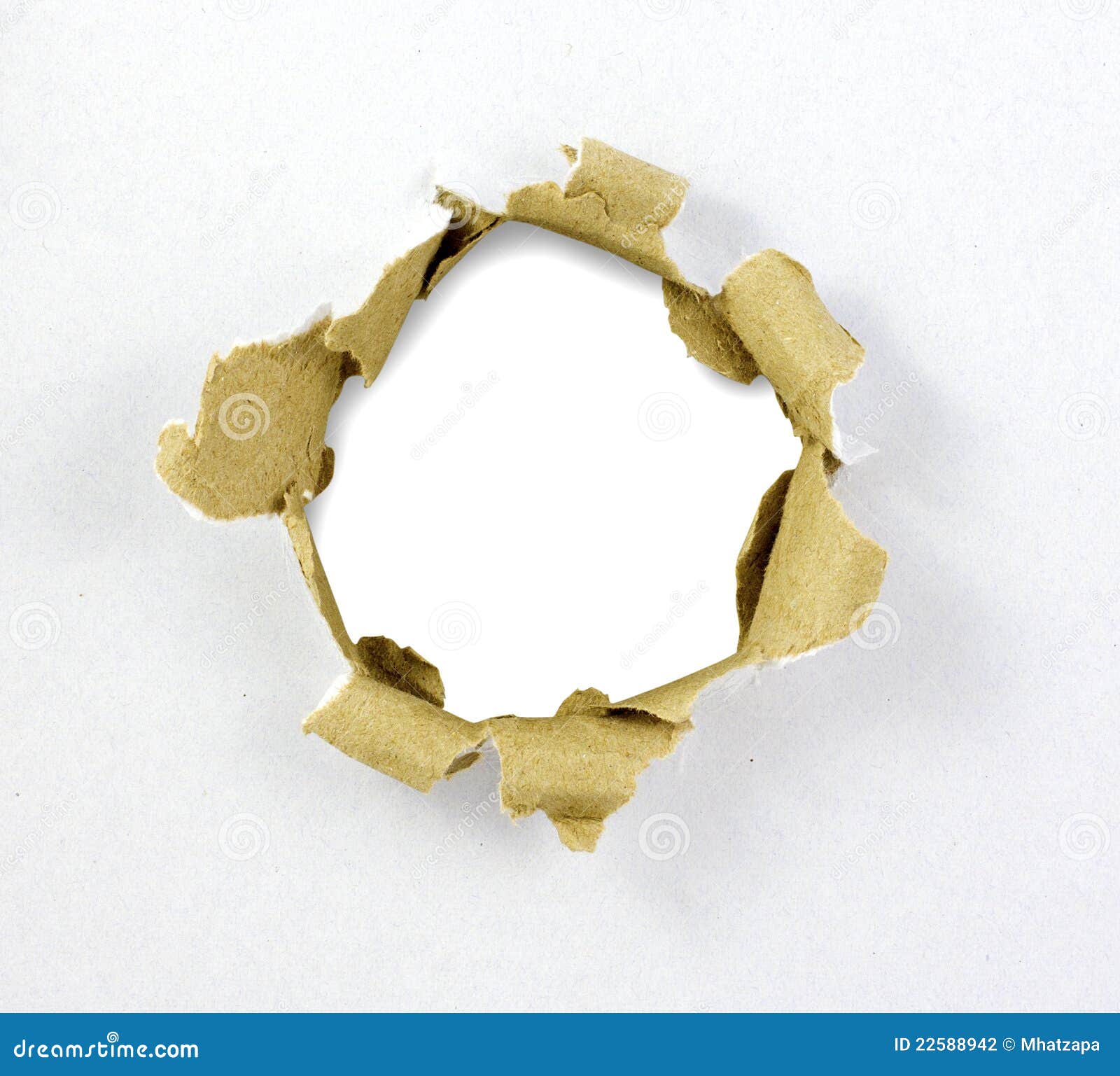 Cardboard hole stock photo. Image of break, empty, dirty - 22588942