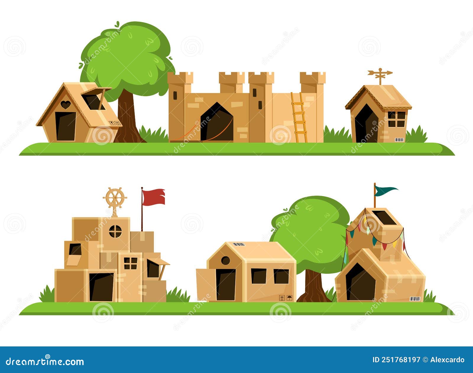 Cardboard House. Various Buildings from Paper Creative Architectural ...