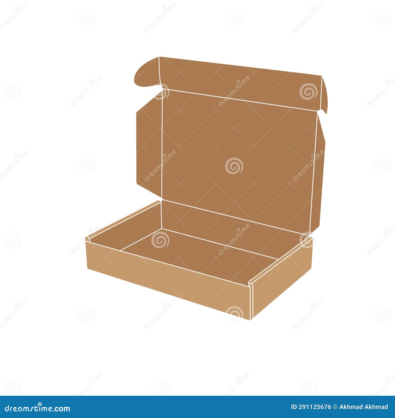 Cardboard icon stock vector. Illustration of store, logistics - 291125676