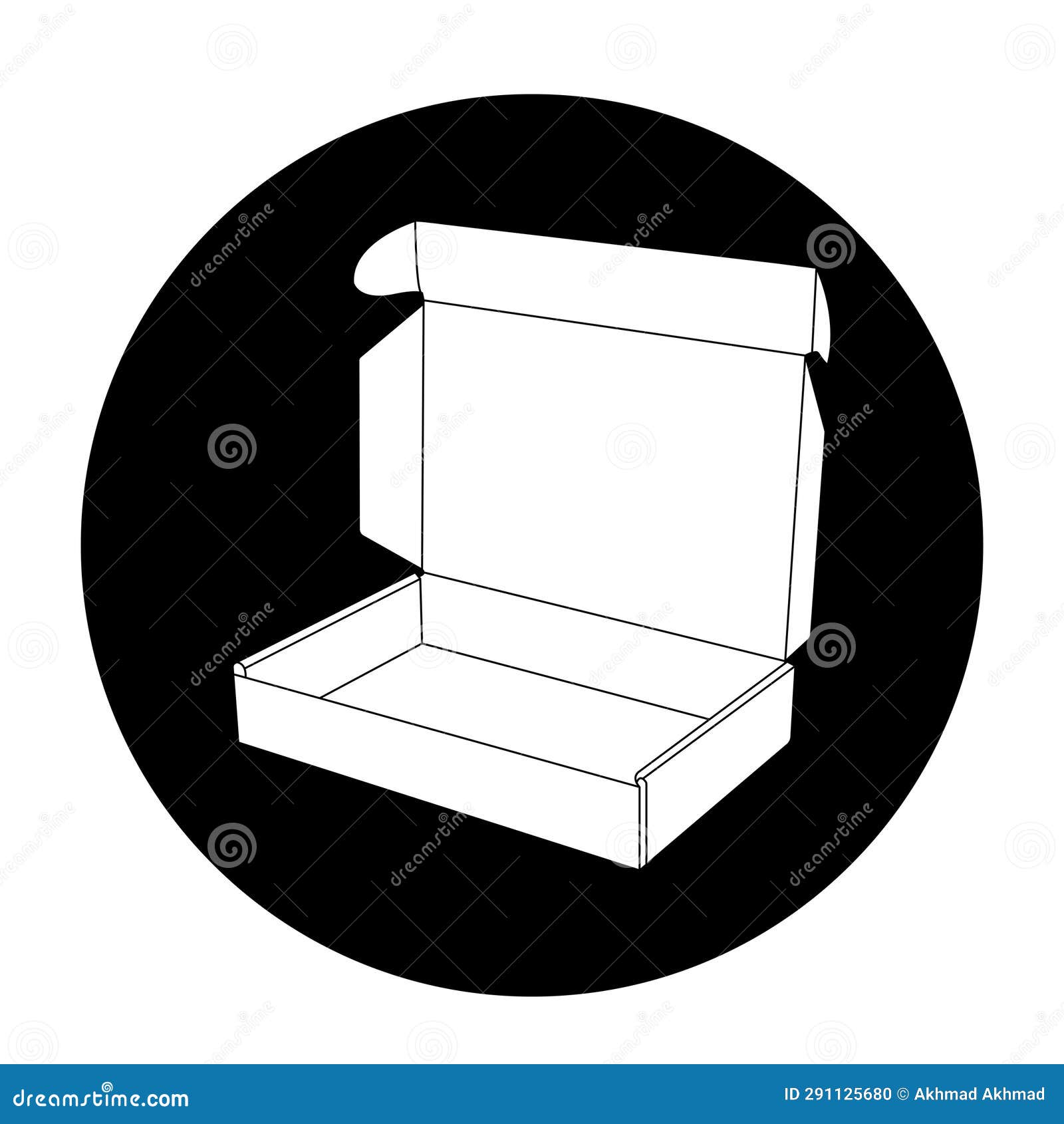 Cardboard icon stock vector. Illustration of label, buying - 291125680