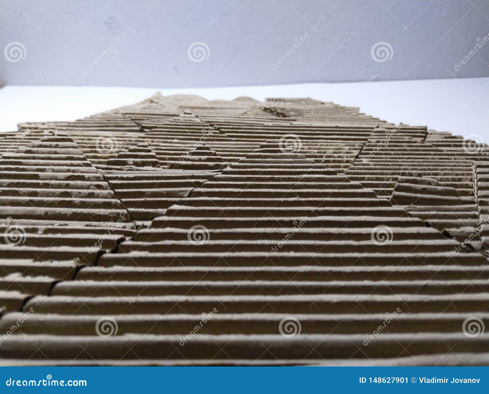 Cardboard landscape model stock image. Image of abstract - 148627901