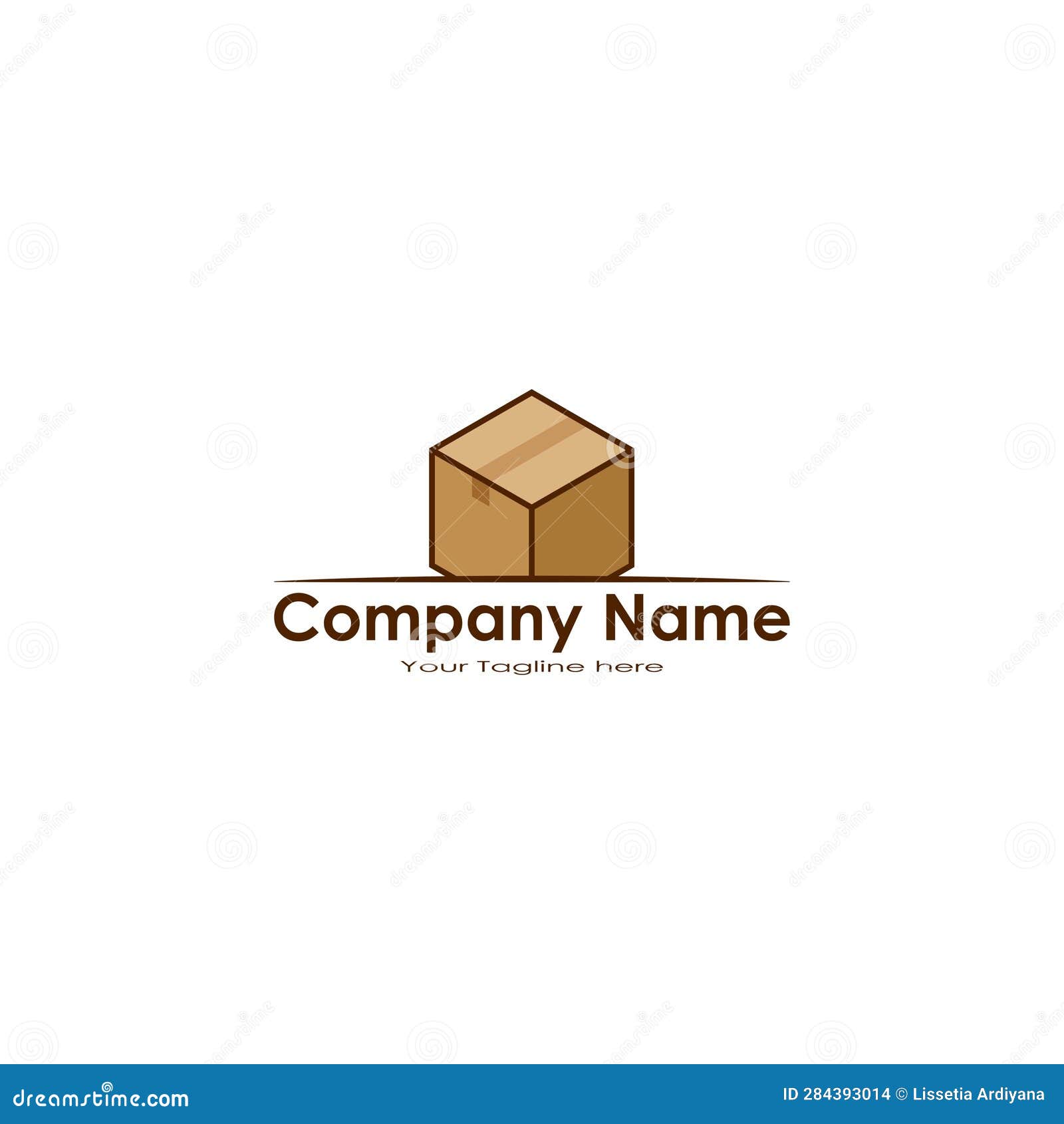 Cardboard Logo Design Vector Graphics Stock Vector - Illustration of ...