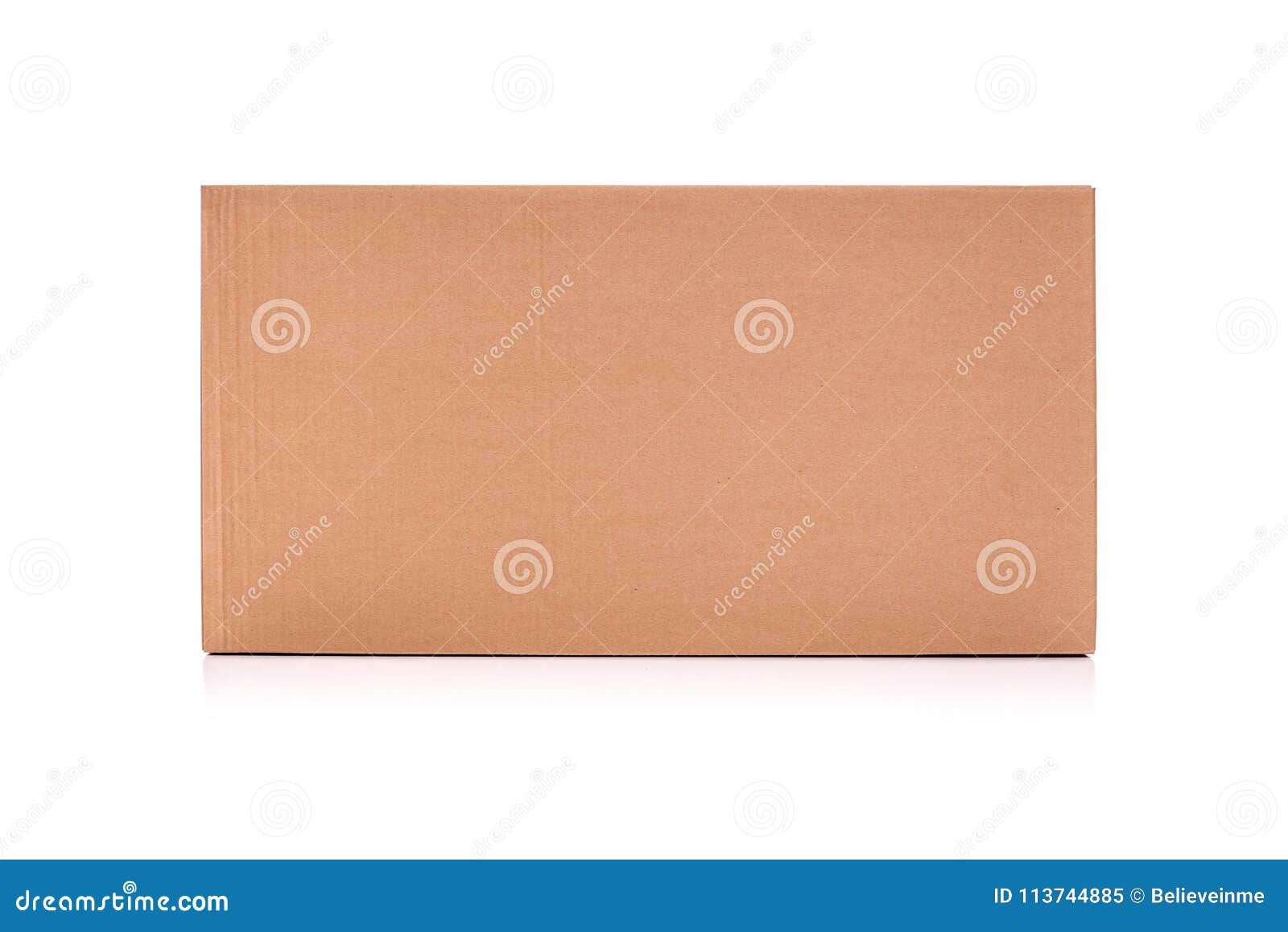 Cardboard Mail Box Isolated on a White Background. Stock Image - Image ...