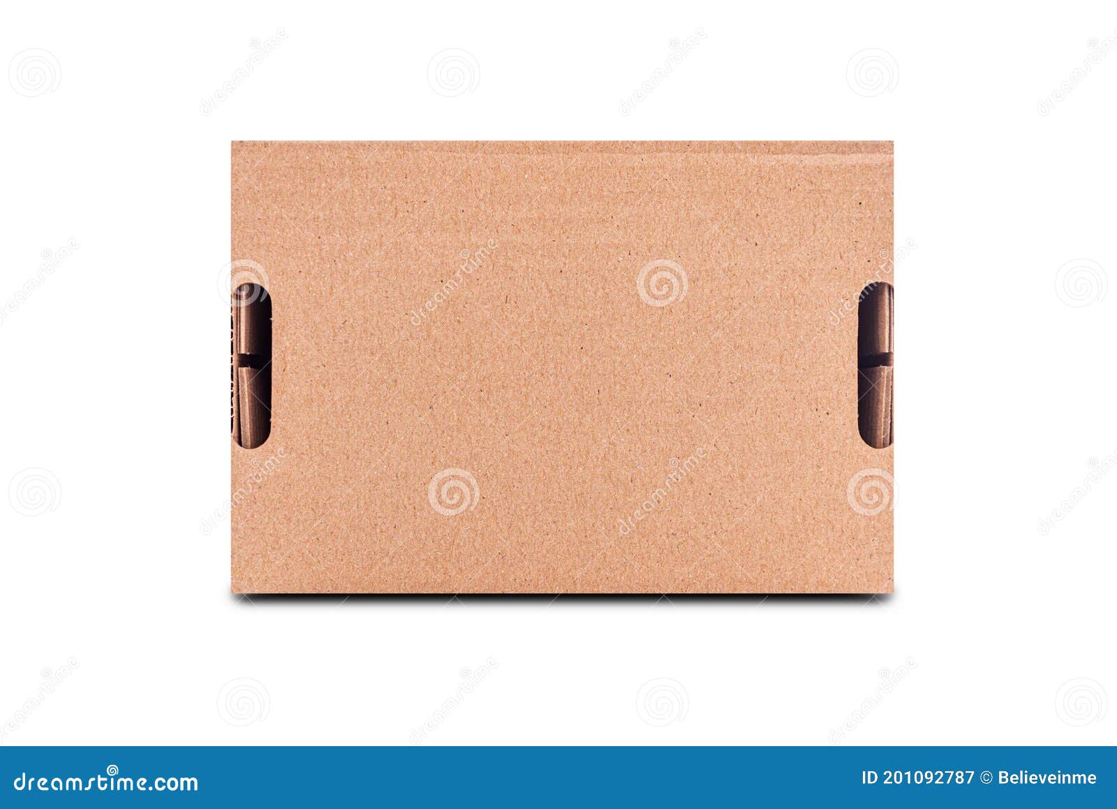 Cardboard Mail Box Isolated on White Background Stock Image - Image of ...