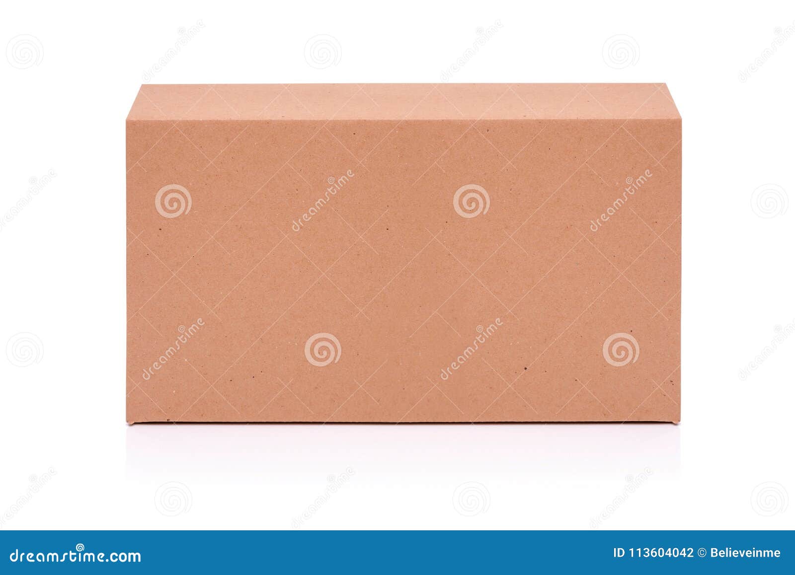 Cardboard Mail Box Isolated on a White Background. Stock Photo - Image ...