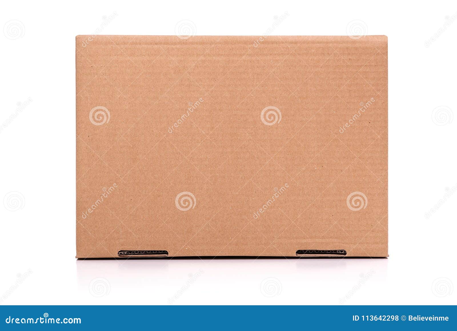 Cardboard Mail Box Isolated on a White Background. Stock Photo - Image ...