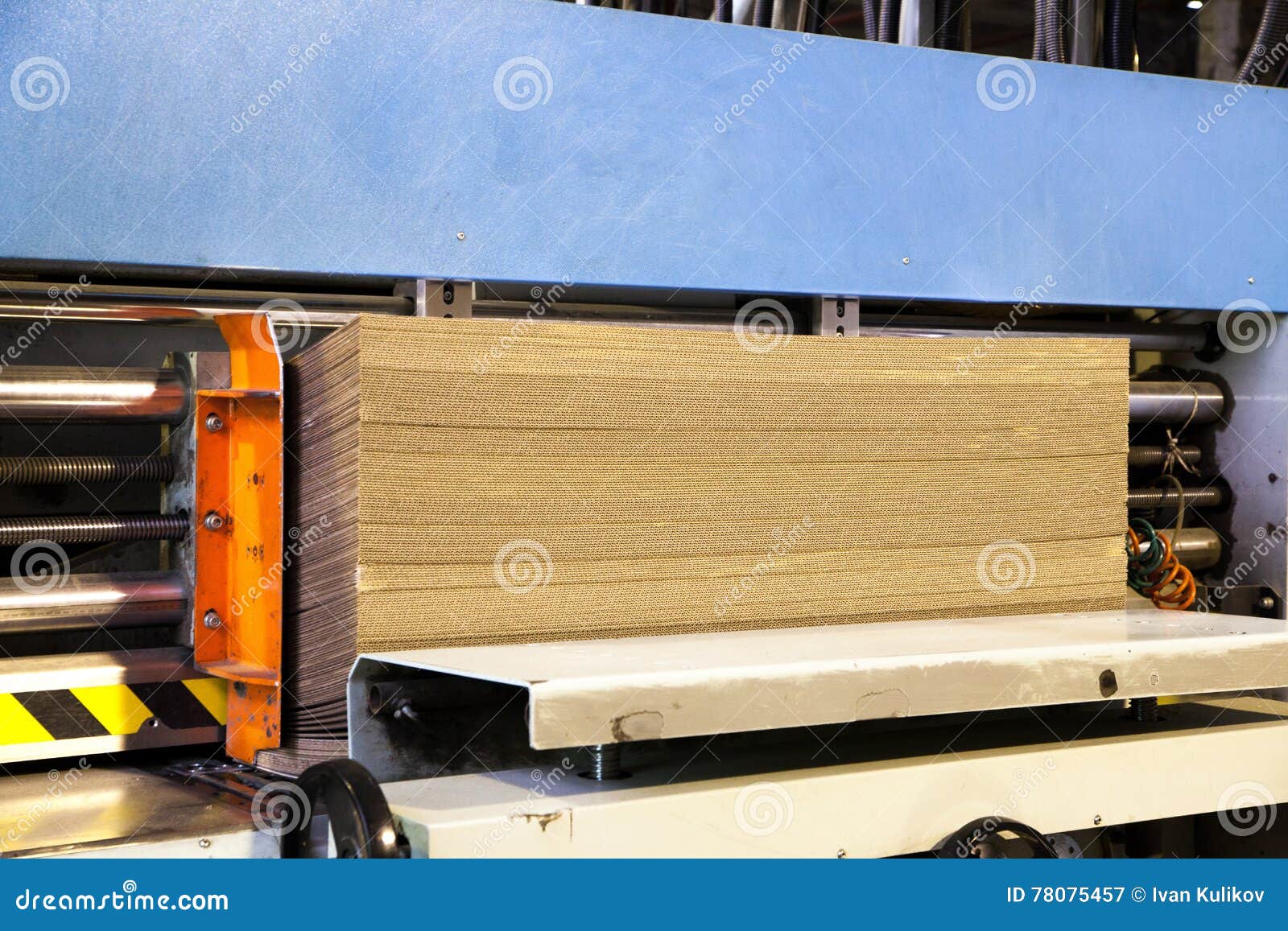Cardboard Manufacture Machine Stock Image - Image of manufacture, mill ...
