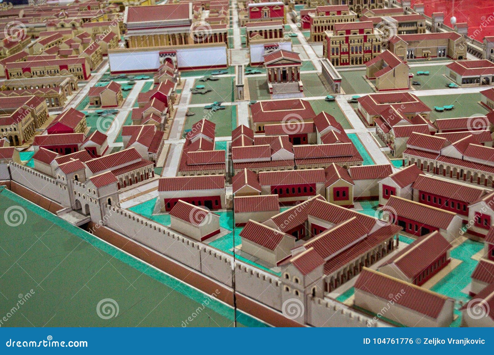 Cardboard Model of a Roman City Stock Photo - Image of history ...