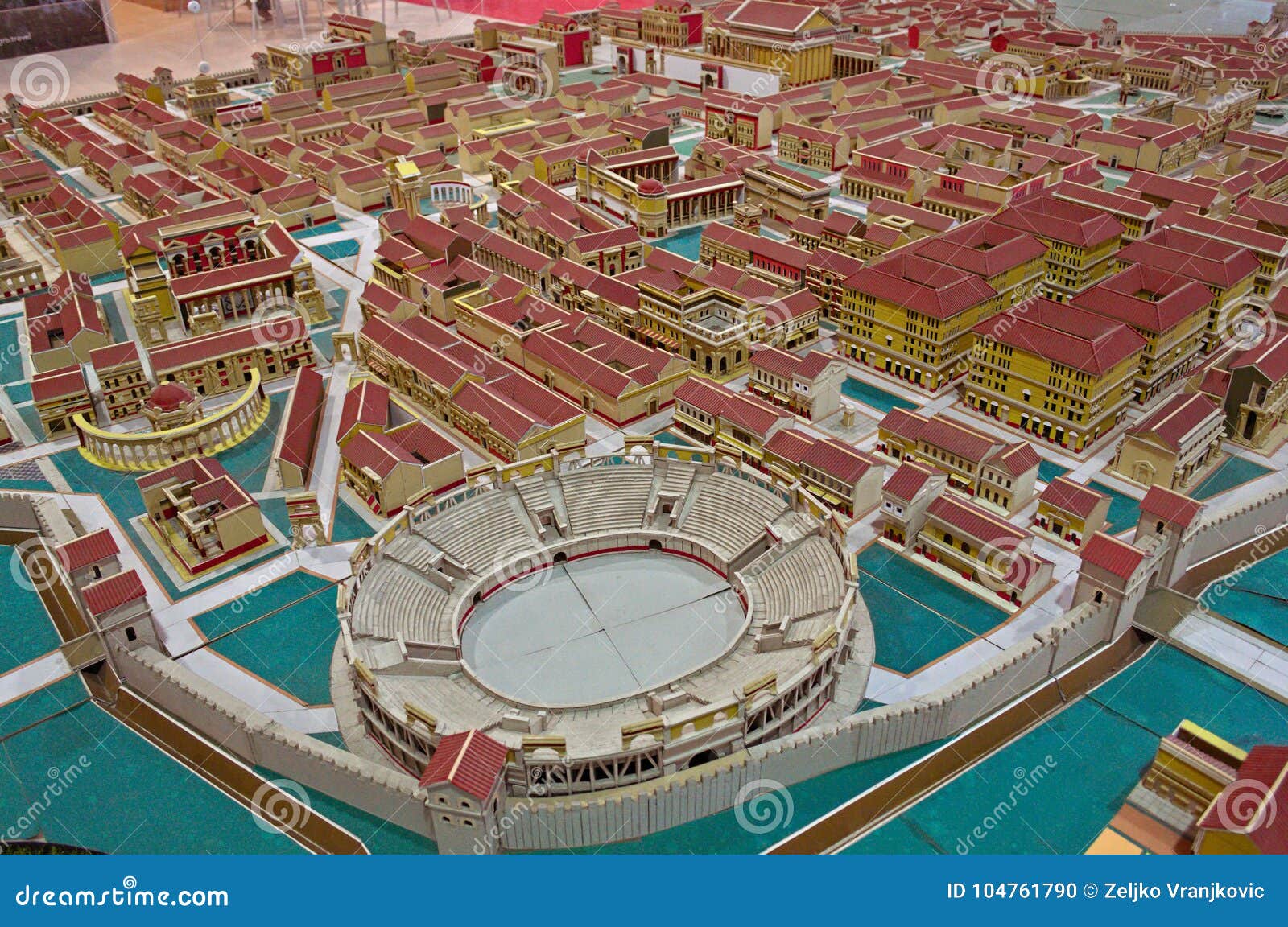 Cardboard Model of a Roman City Editorial Image - Image of culture ...