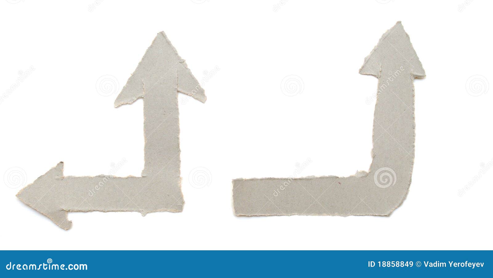 Cardboard Navigation Arrows Stock Image - Image of background ...