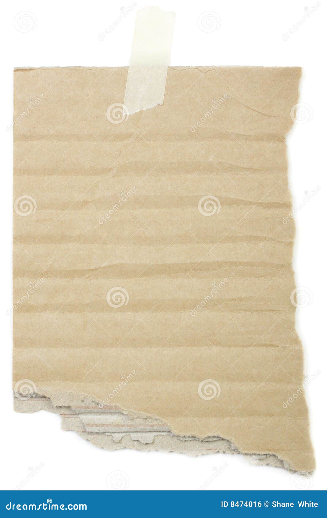 Cardboard note. stock photo. Image of document, copyspace - 8474016