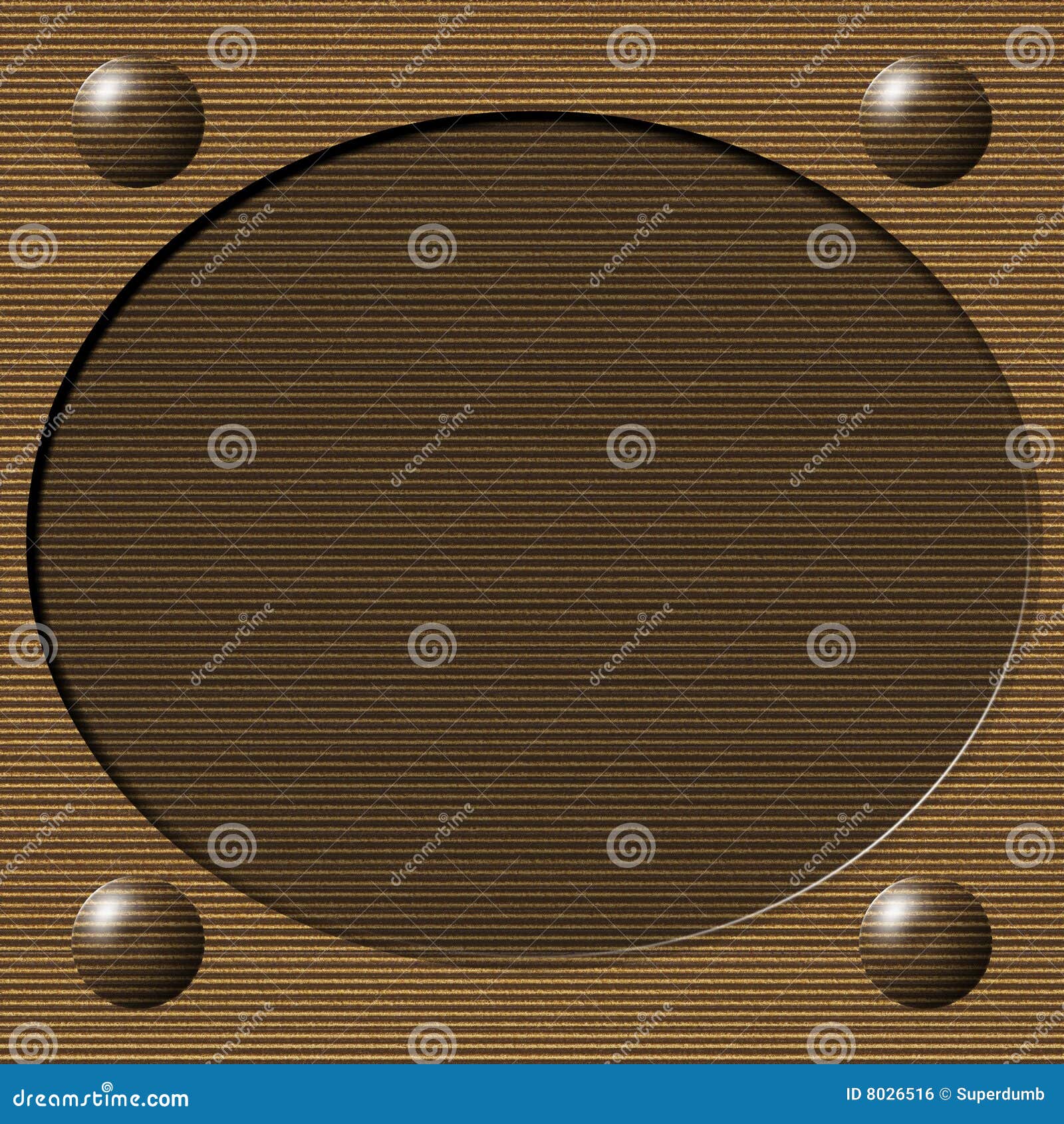 Cardboard Oval Frame stock illustration. Illustration of design - 8026516