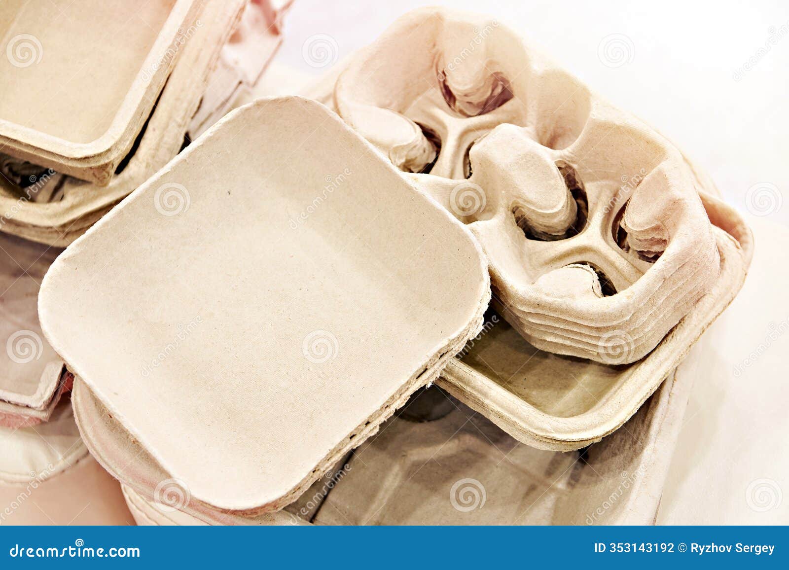 Cardboard Pack for Food Products Stock Photo - Image of cardboard, open ...