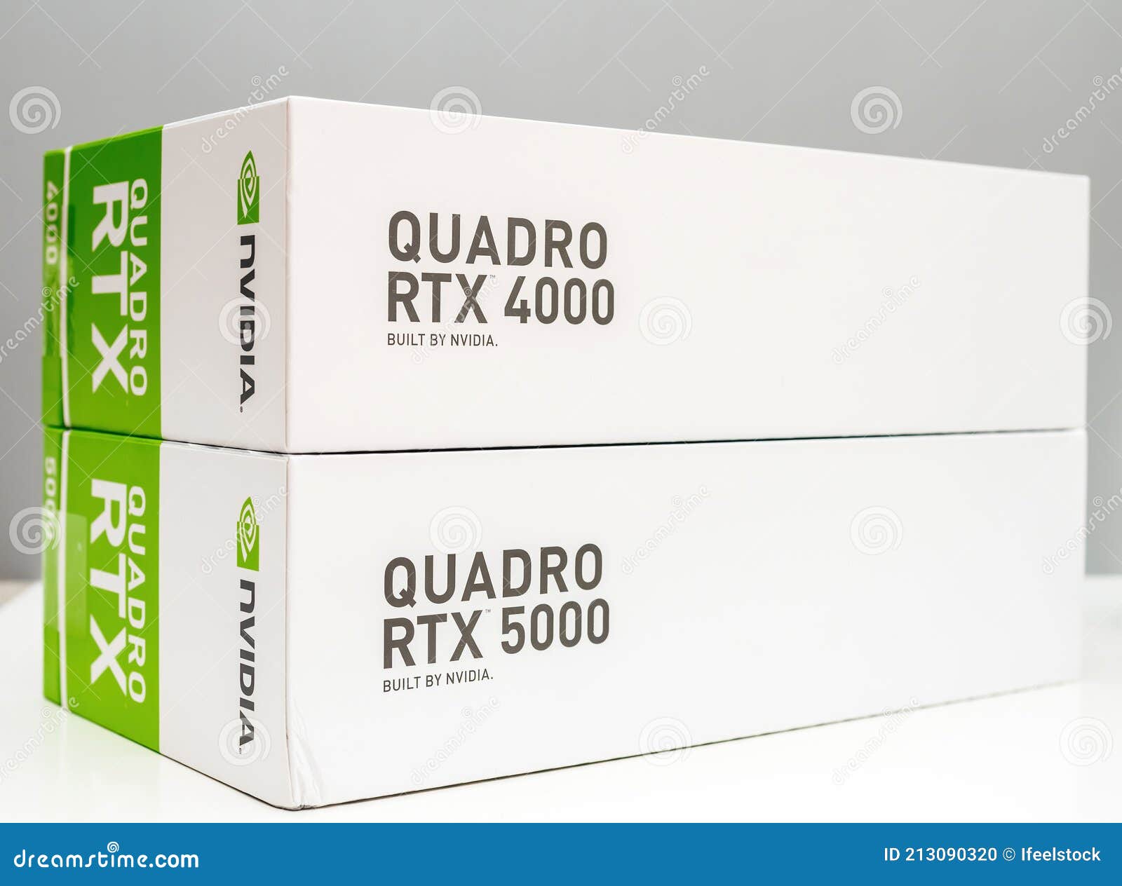The Cardboard Package of Two New GPU Nvidia Quadro RTX 4000 and RTX ...