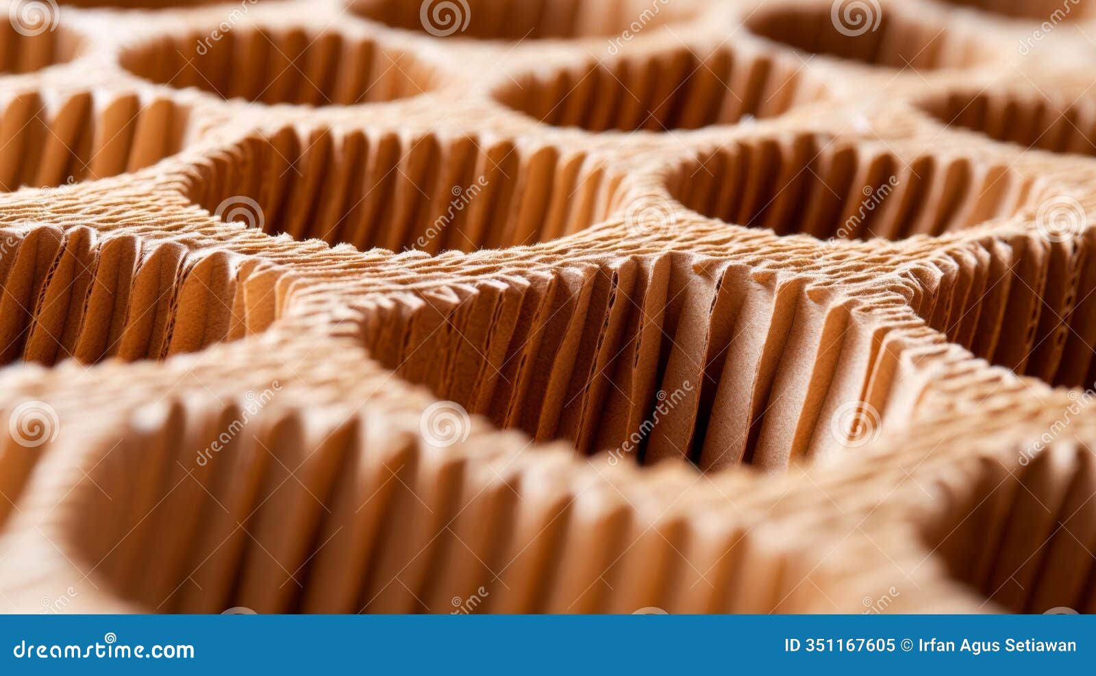 Cardboard Packaging with Circular Cutouts Pattern Stock Illustration ...