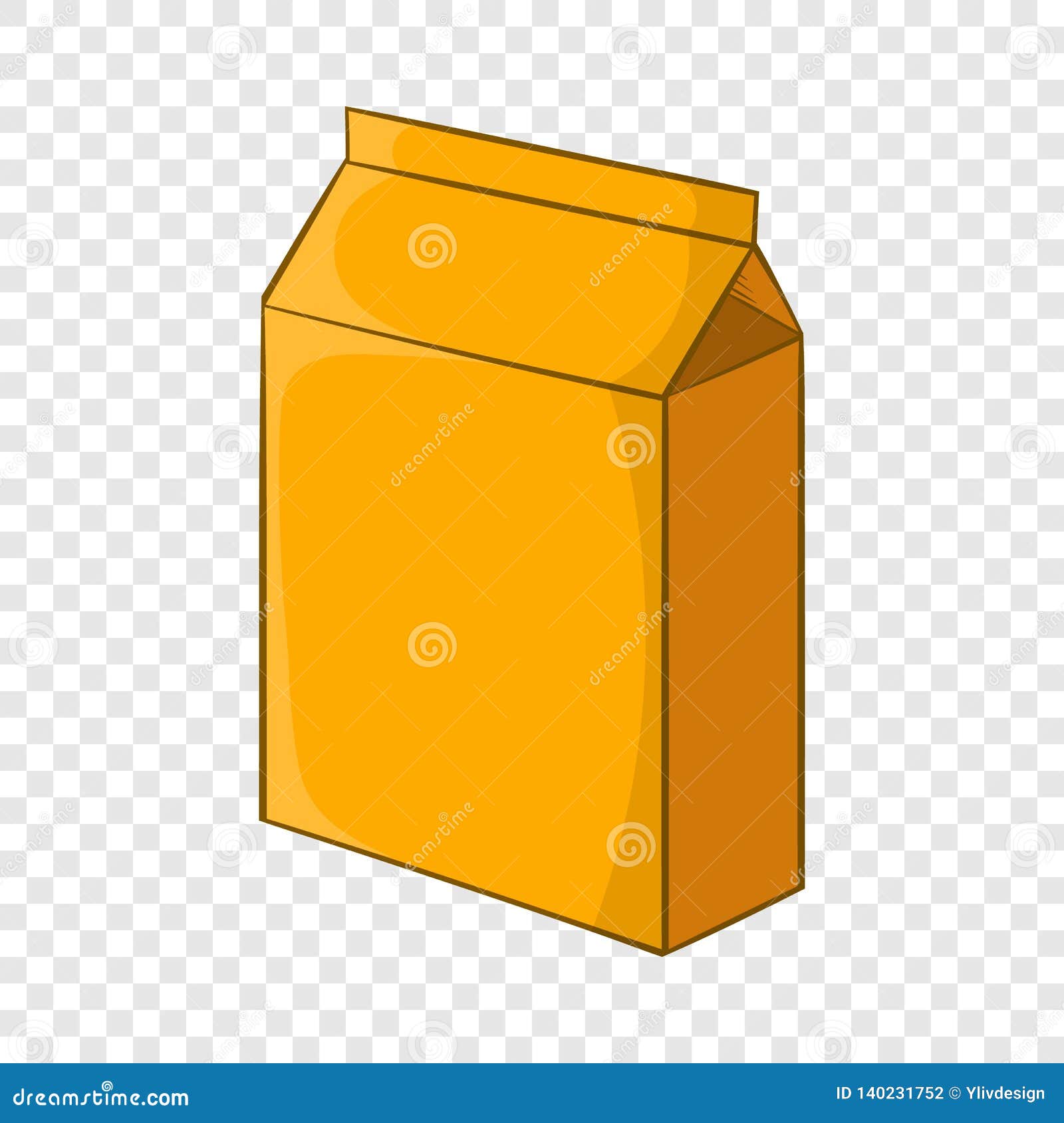 Cardboard Packaging Icon, Cartoon Style Stock Vector - Illustration of ...