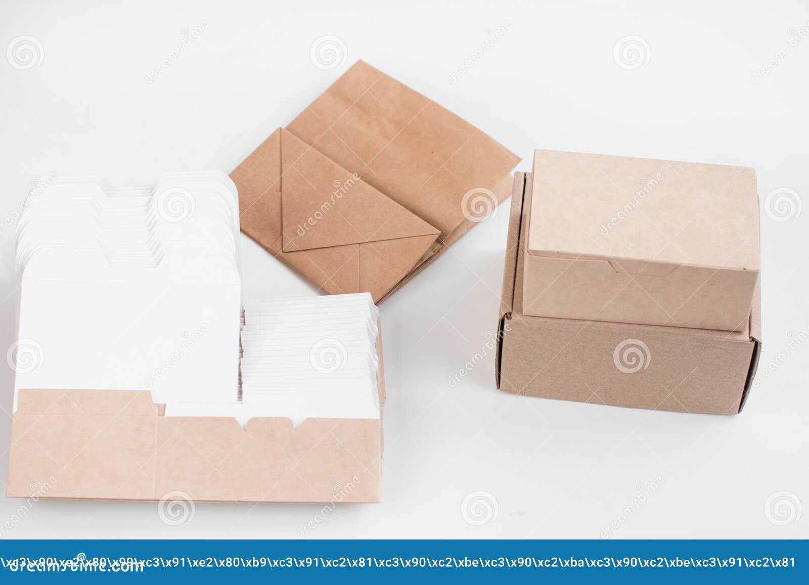 Cardboard Packing Box with Lid. Stock Image - Image of business, postal ...