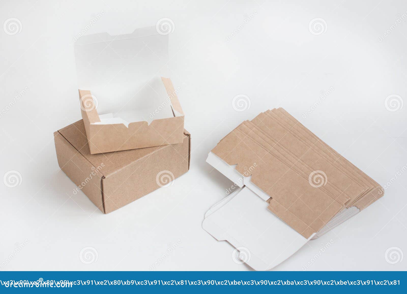 Cardboard Packing Box with Lid. Stock Image - Image of brown, dispatch ...