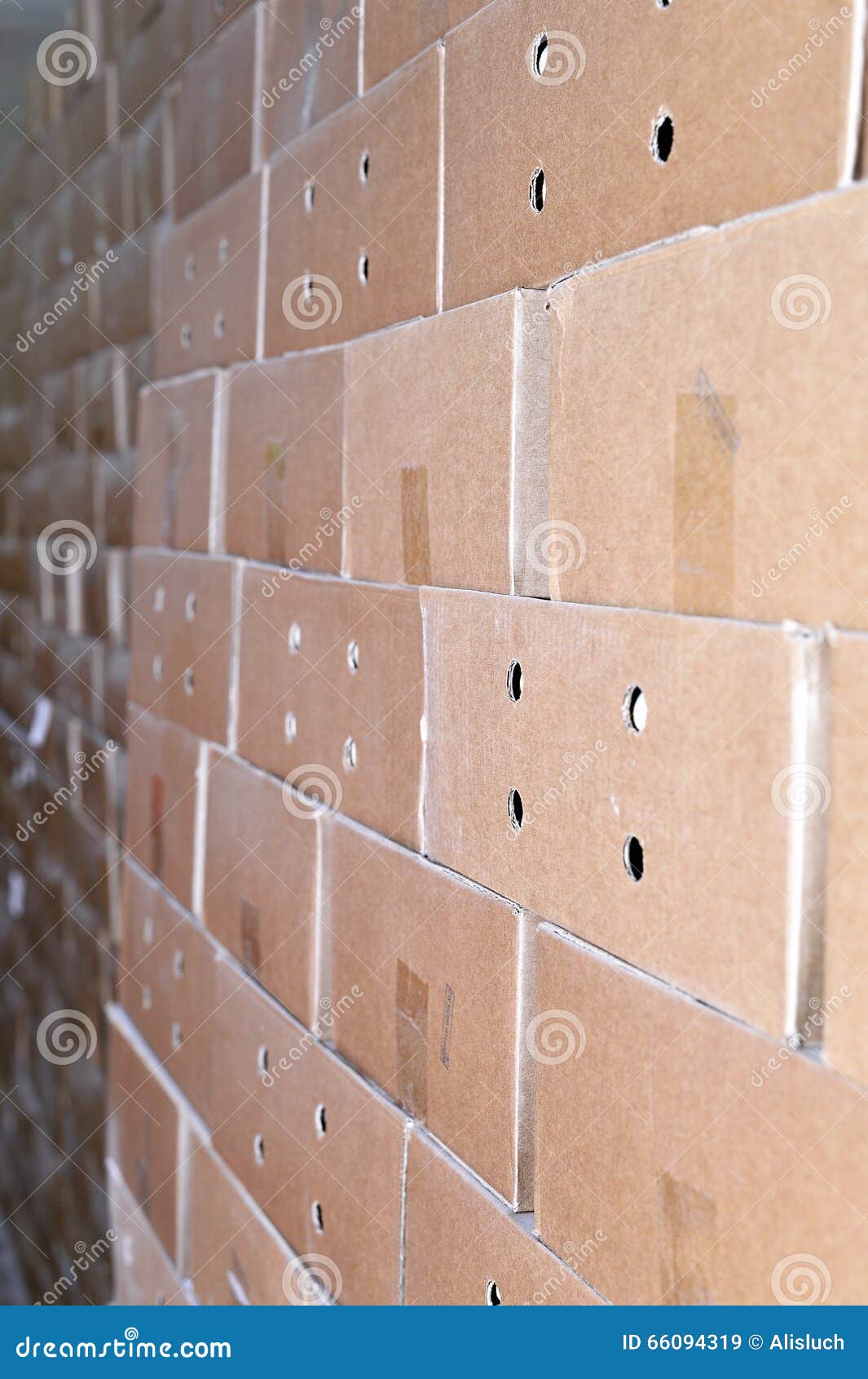 Cardboard Packing Boxes in a Warehouse, Background Stock Image - Image ...