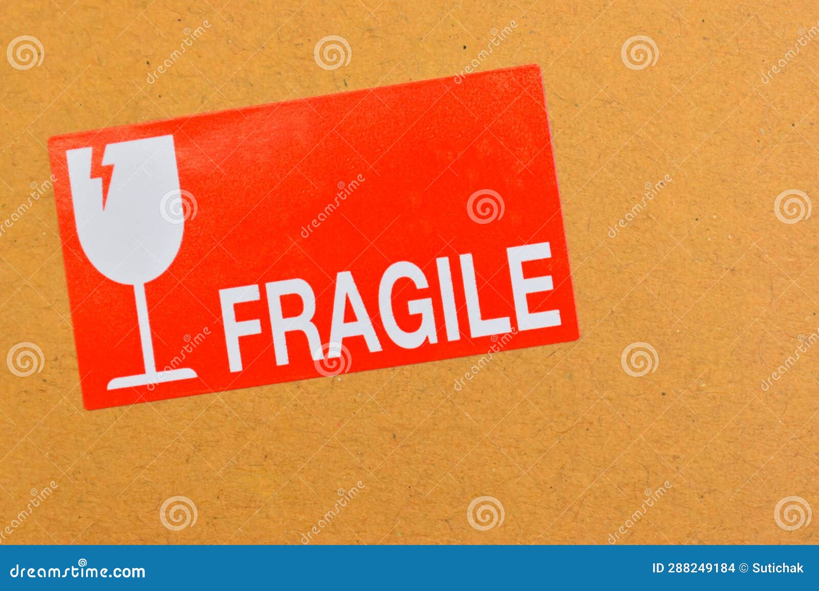 Cardboard Paper Box with Fragile Sign, Packaging Industry Stock Photo ...