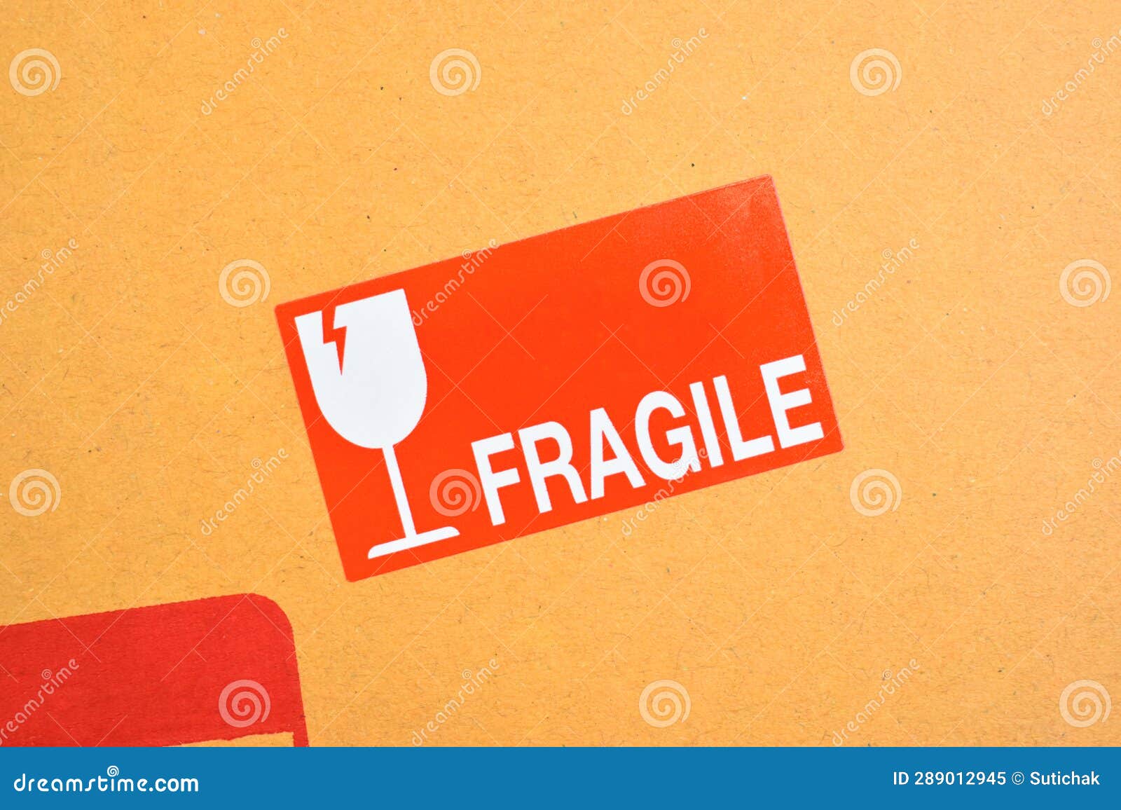 Cardboard Paper Box with Fragile Sign, Packaging Industry Stock Image ...