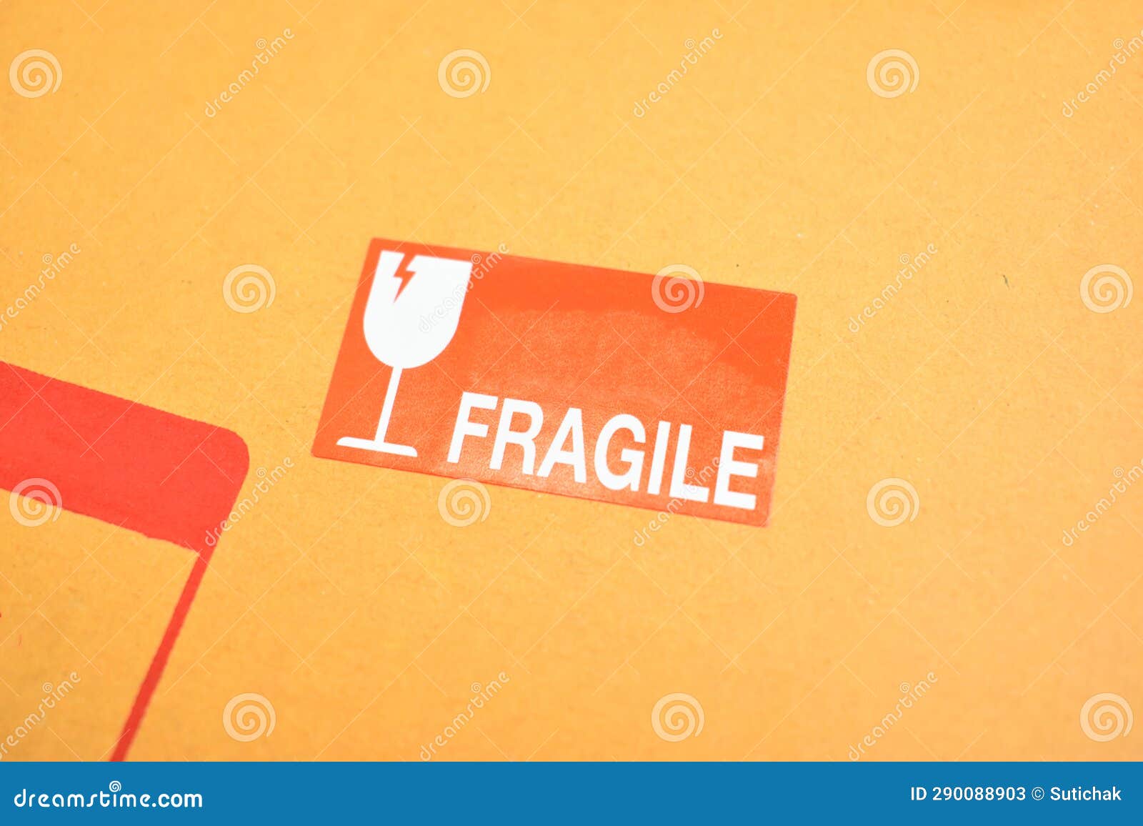 Cardboard Paper Box with Fragile Sign, Packaging Industry Stock Image ...