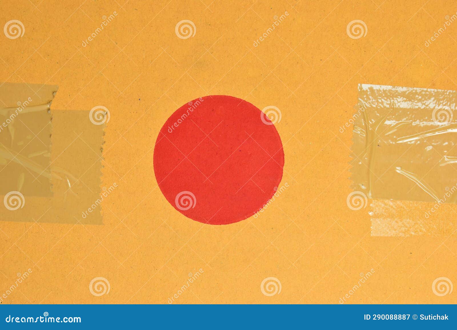 Cardboard Paper Box with Red Circle, Packaging Industry Stock Image ...