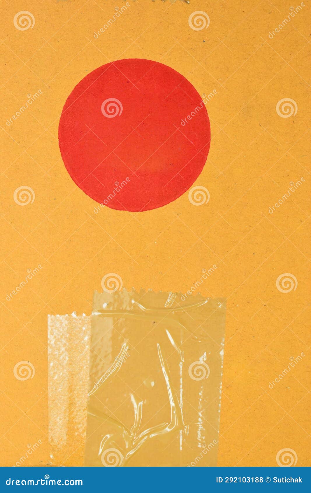 Cardboard Paper Box with Red Circle, Packaging Industry Stock Photo ...