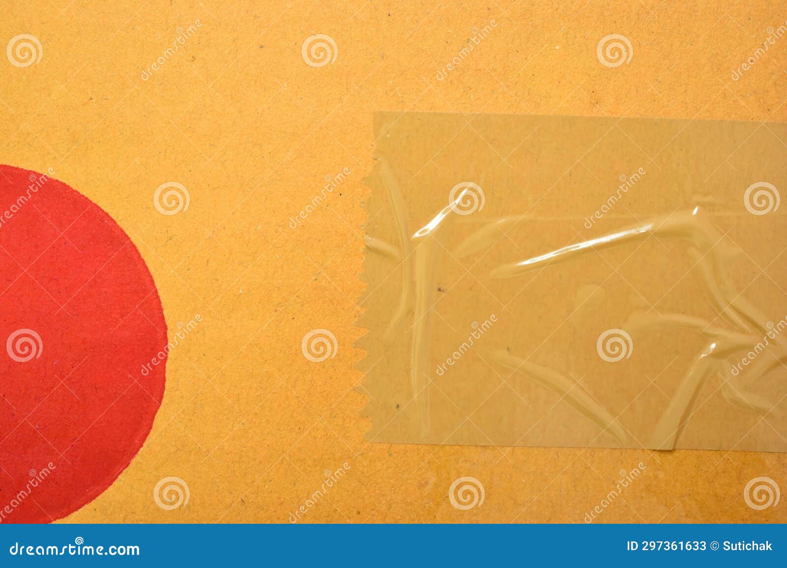 Cardboard Paper Box with Red Circle, Packaging Industry Stock Image ...