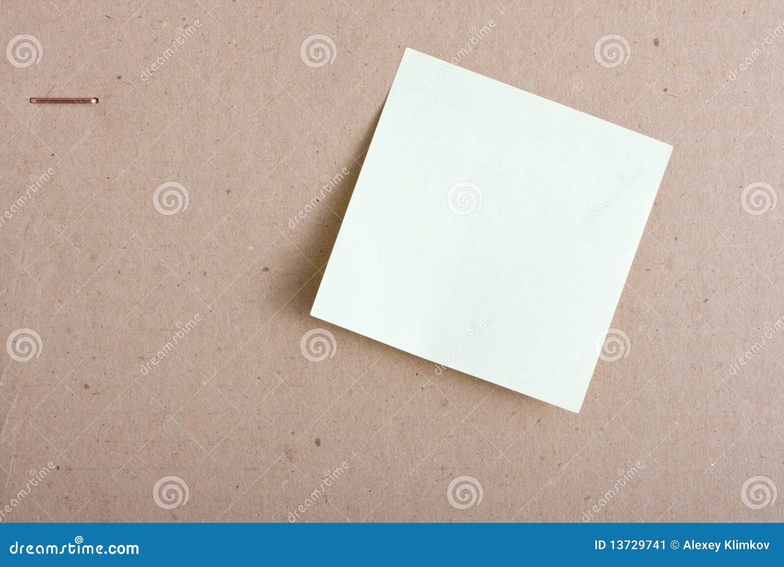 Cardboard, Paper and Paper Clips. Stock Image - Image of cardboard ...