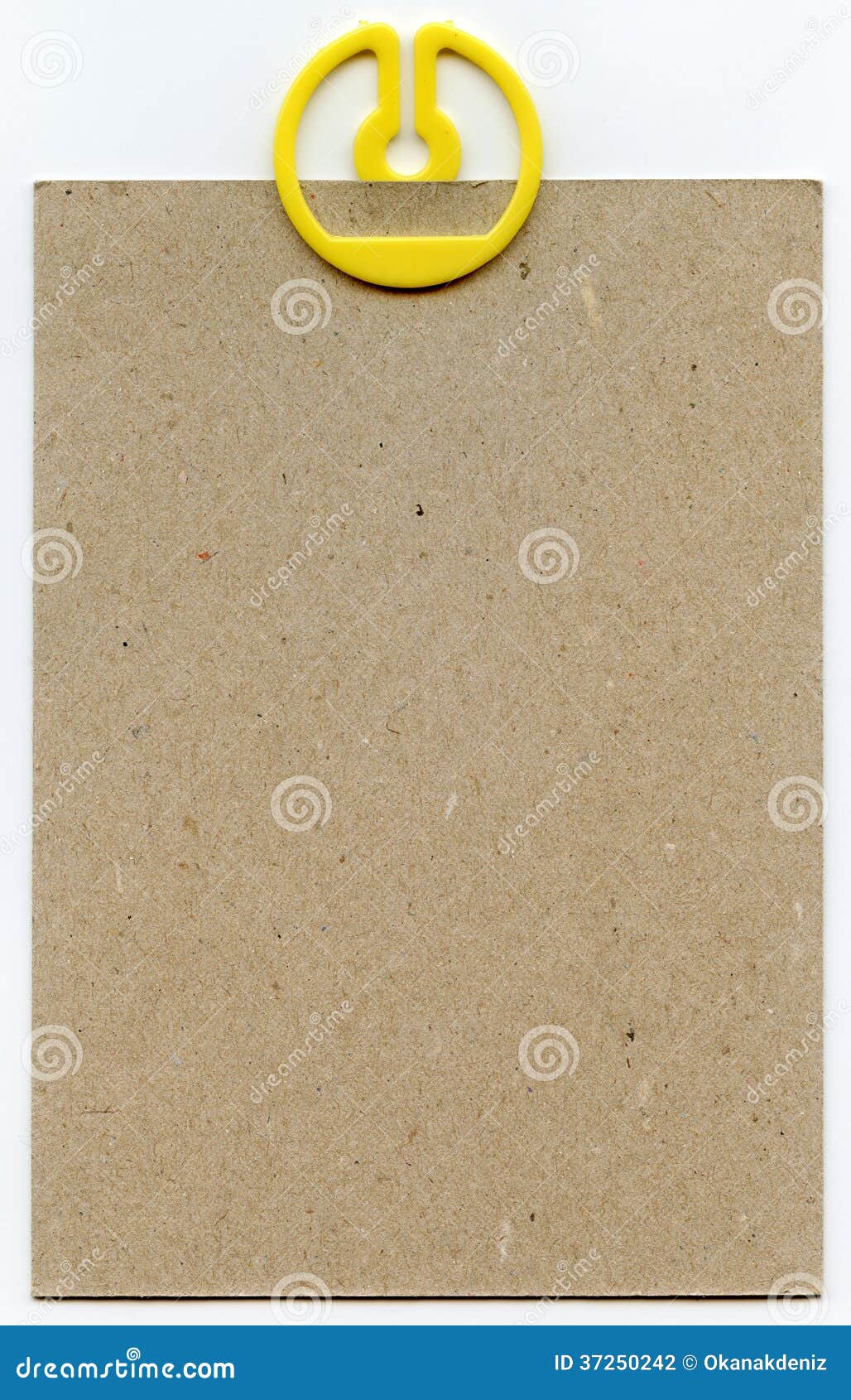 Cardboard and Paperclip stock photo. Image of page, brown - 37250242