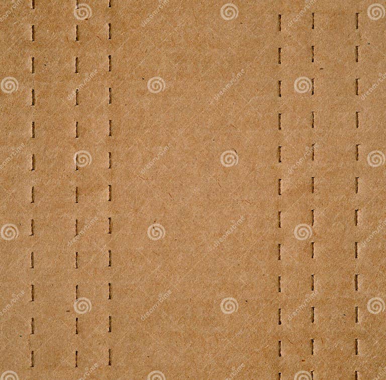 Cardboard with Perforated Lines Stock Image - Image of paper, high ...