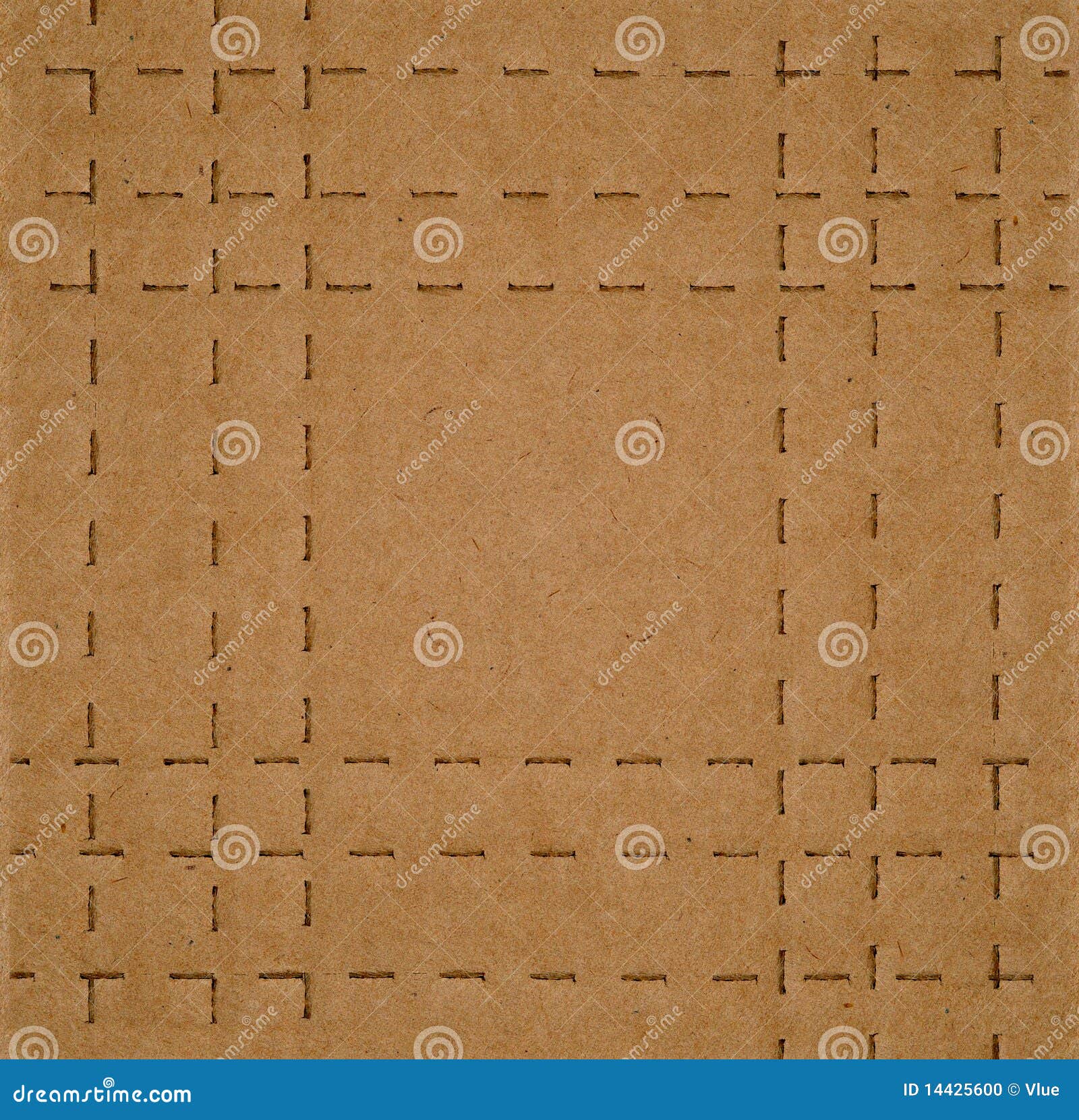 Cardboard With Perforated Lines Stock Photo - Image: 14425600