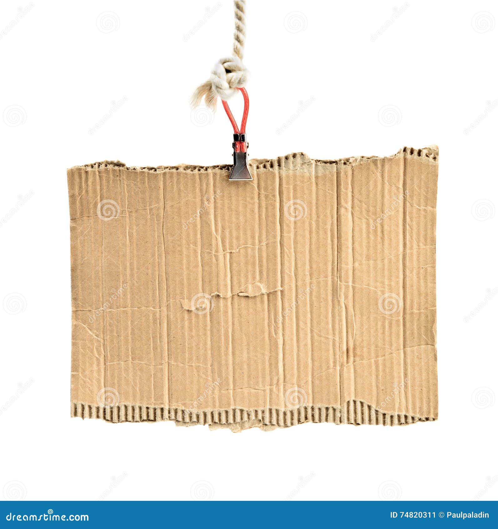 Cardboard On Rope Stock Image | CartoonDealer.com #35197651