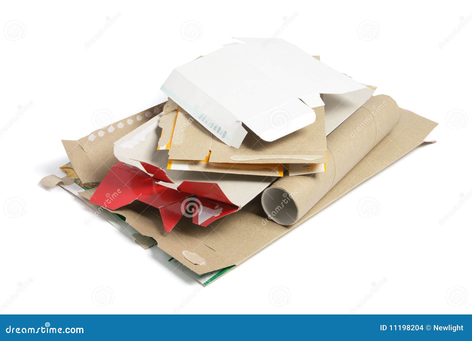 Cardboard Pieces stock photo. Image of waste, paper, packaging - 11198204