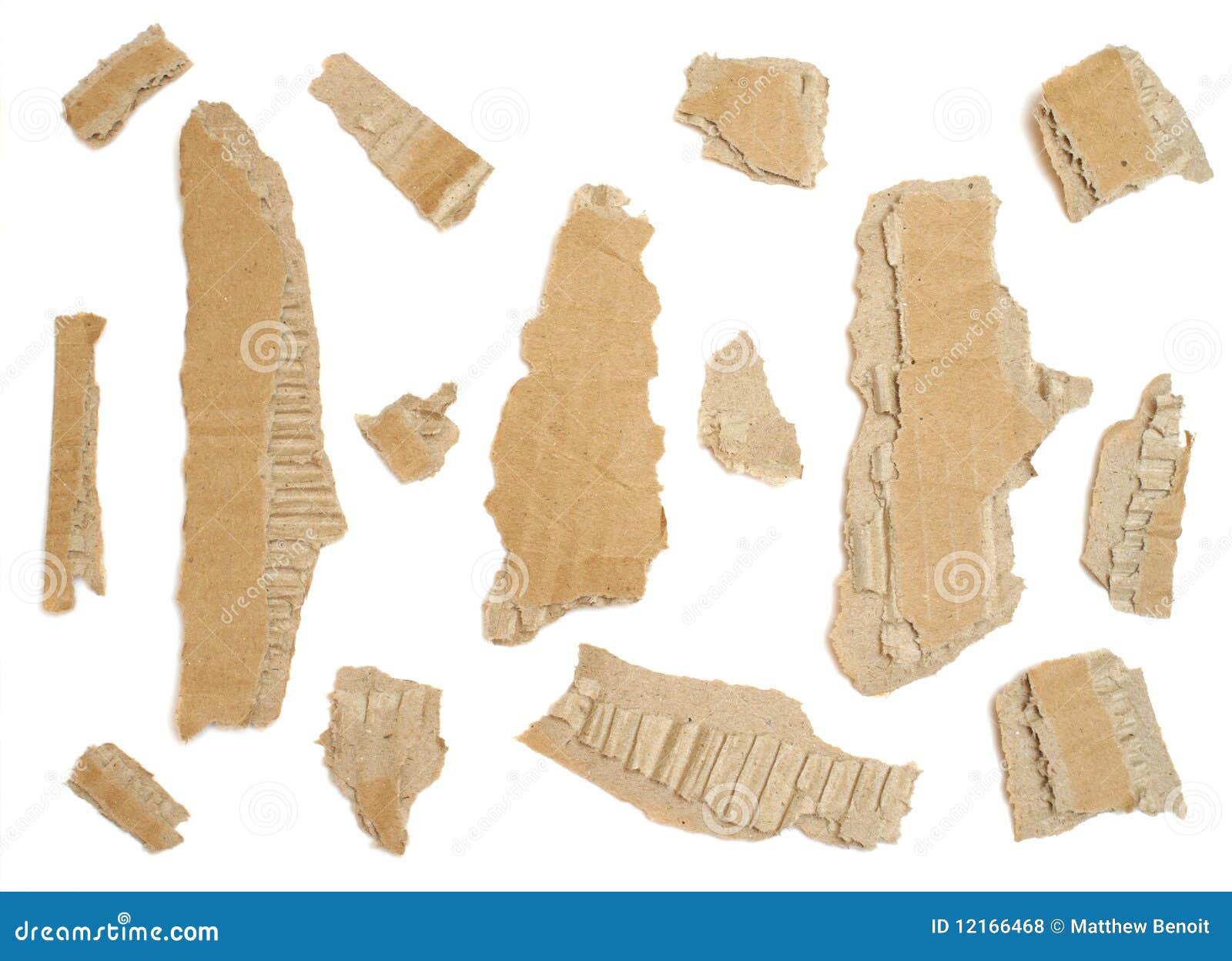 Cardboard Pieces stock photo. Image of detail, fuzzy - 12166468