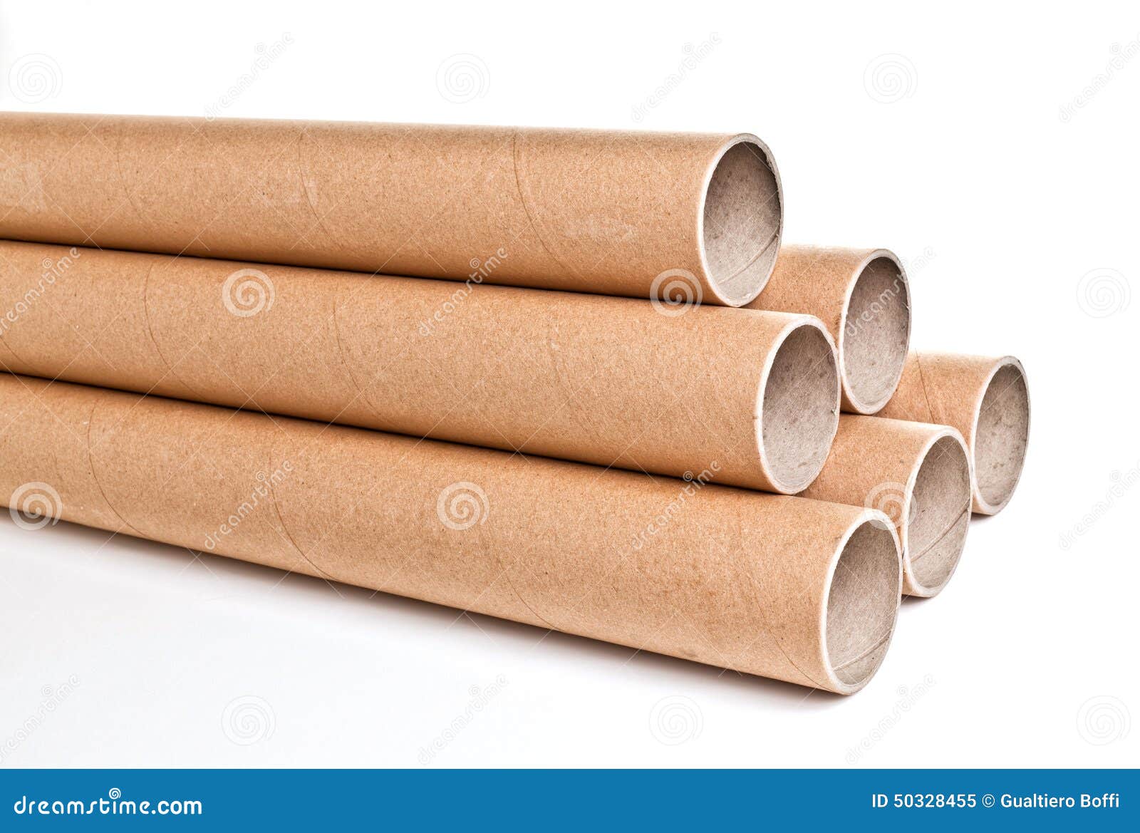 Cardboard pipe stock image. Image of cardboard, pipe - 50328455