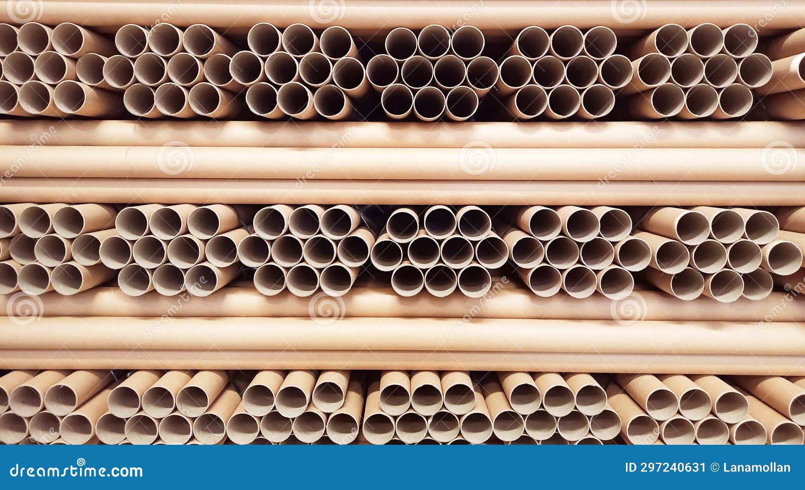Cardboard Pipes at Warehouse Stock Image - Image of cirlce, warehouse ...