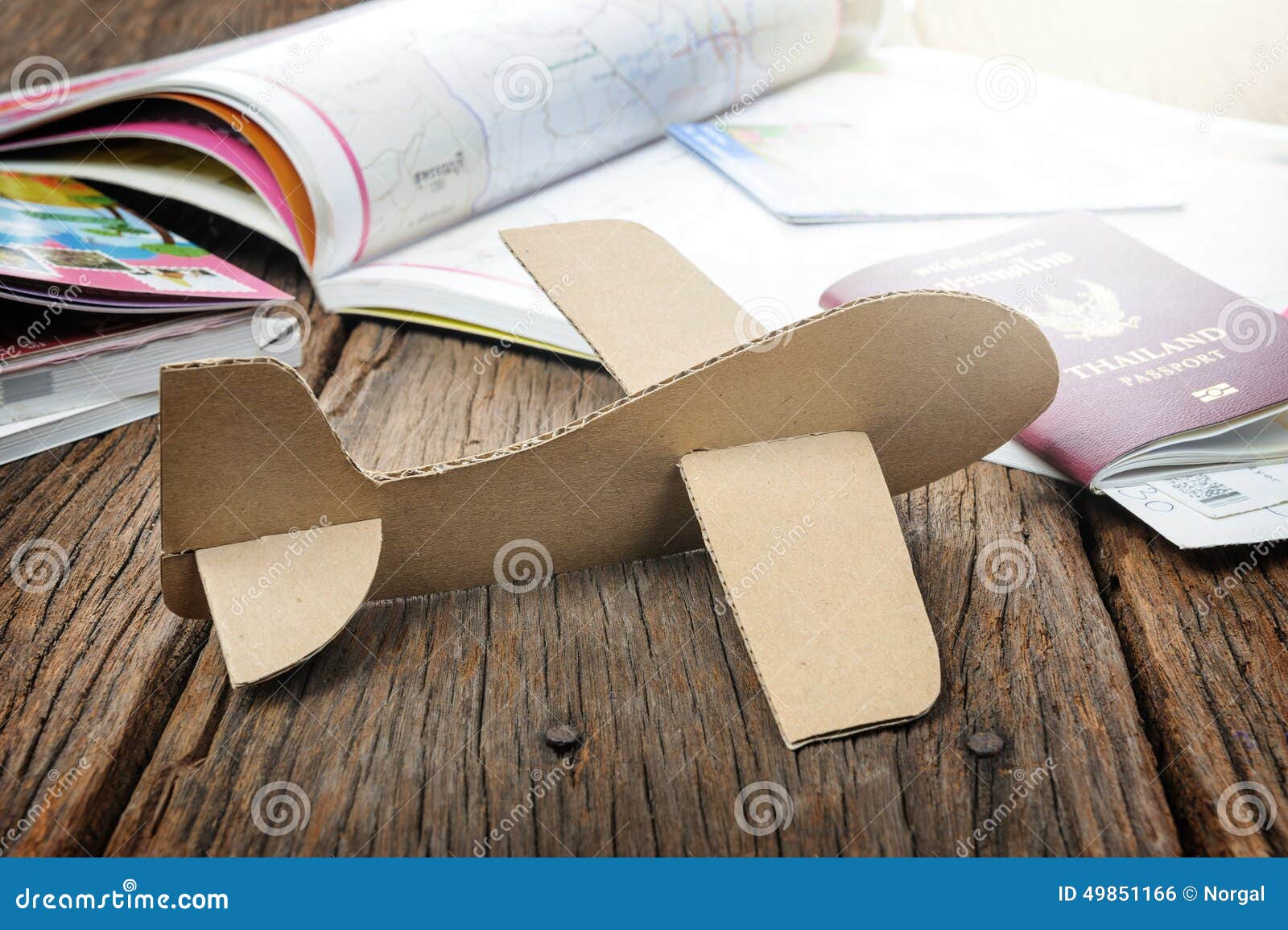 Cardboard plane stock photo. Image of imagine, airline - 49851166