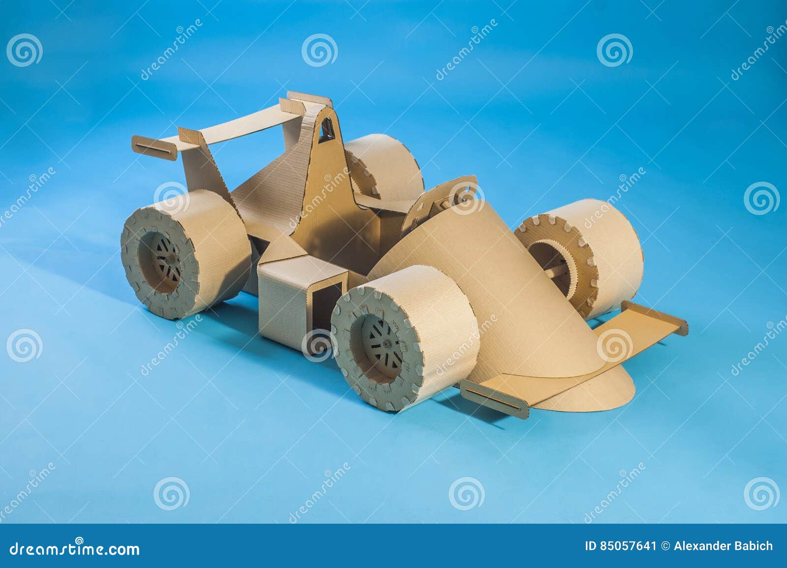 Cardboard racing car stock image. Image of retro, auto - 85057641