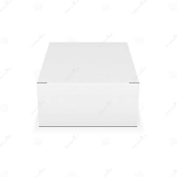 Cardboard Rectangular Box Mock Up Stock Vector - Illustration of ...