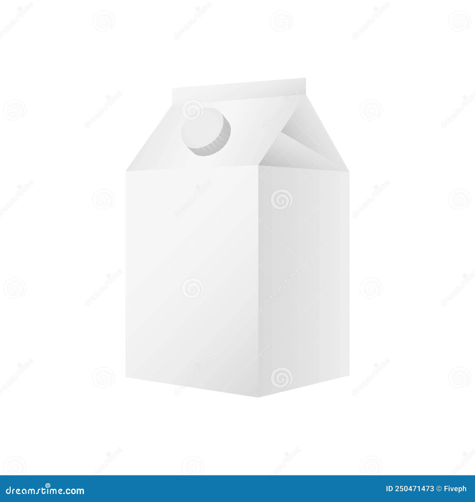 Cardboard Rectangular Small Box Maquette Packaging For Milk, Juice And ...