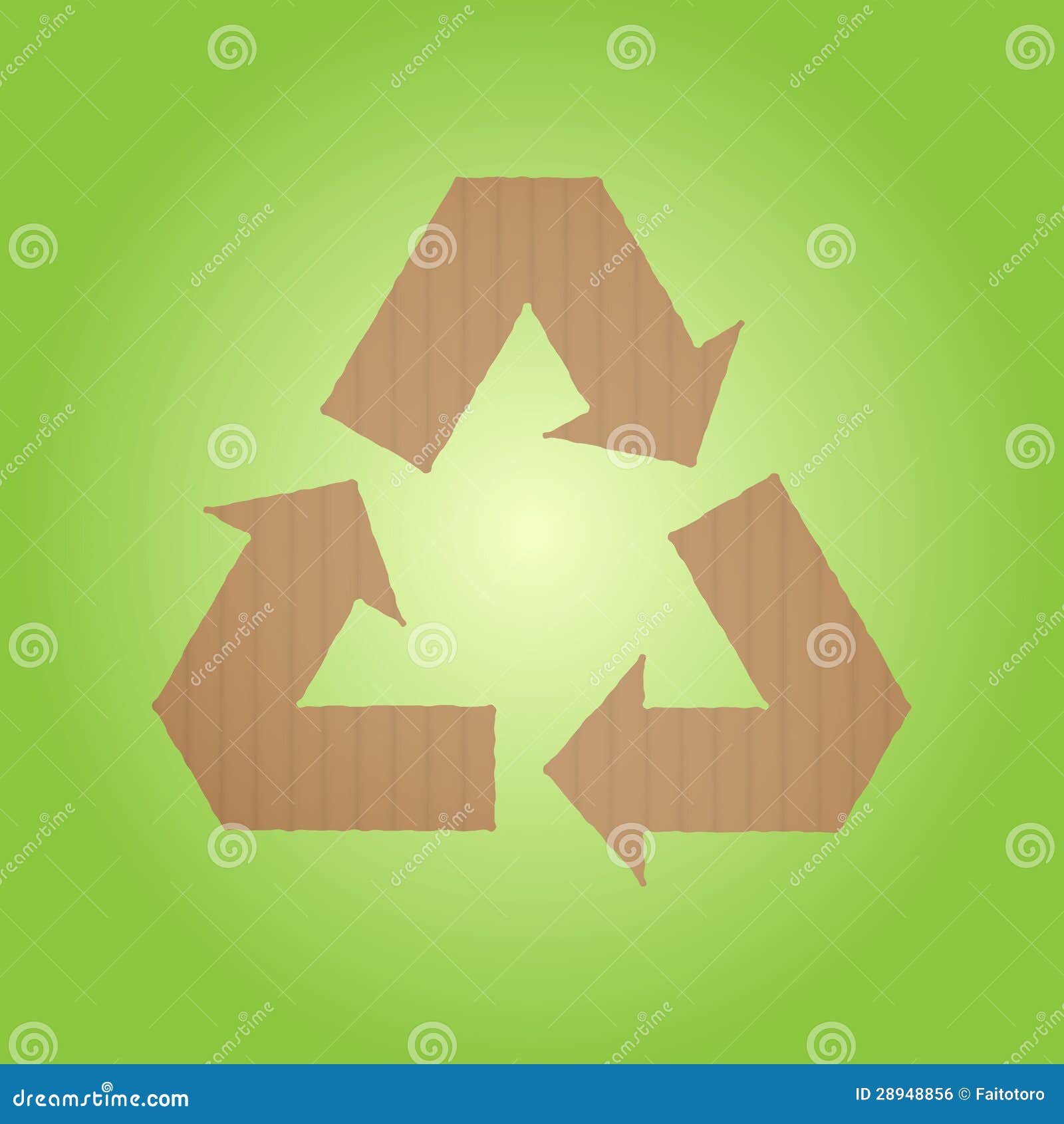 Cardboard recycle sign stock vector. Illustration of rough - 28948856