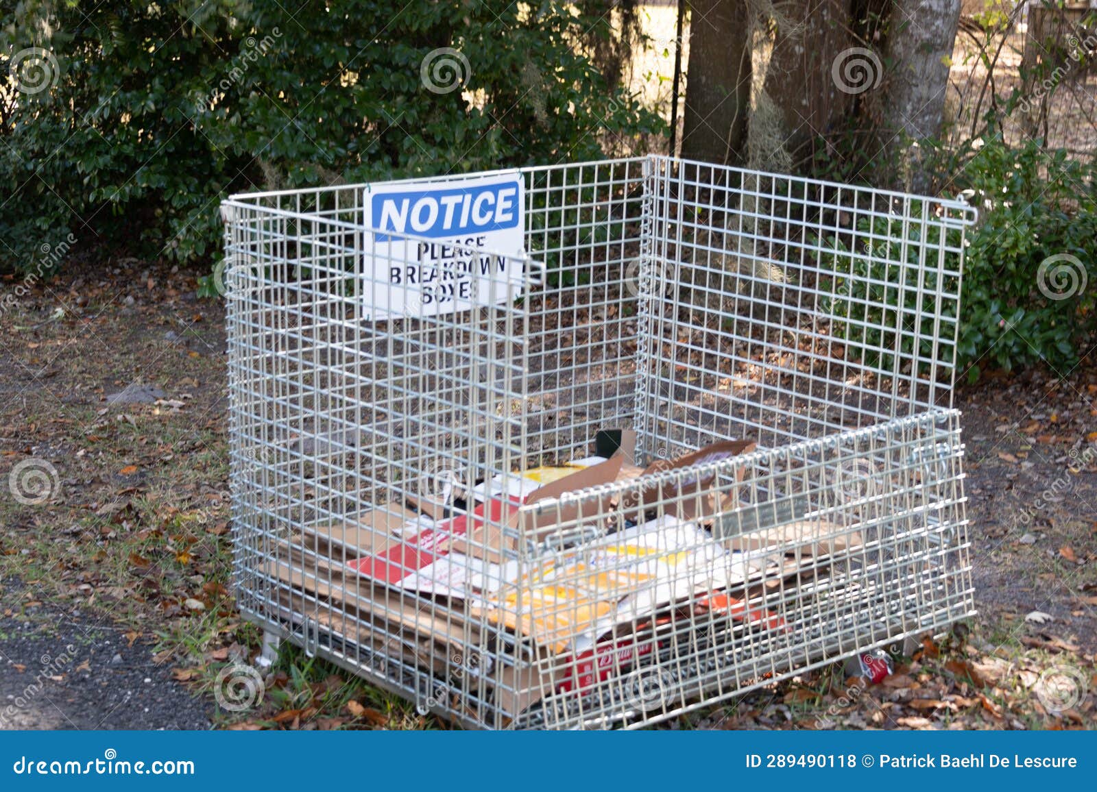 Cardboard Recycling in Campground Editorial Stock Photo - Image of ...