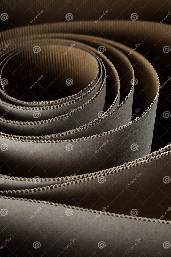 Cardboard roll stock photo. Image of texture, waves, roll - 22314196