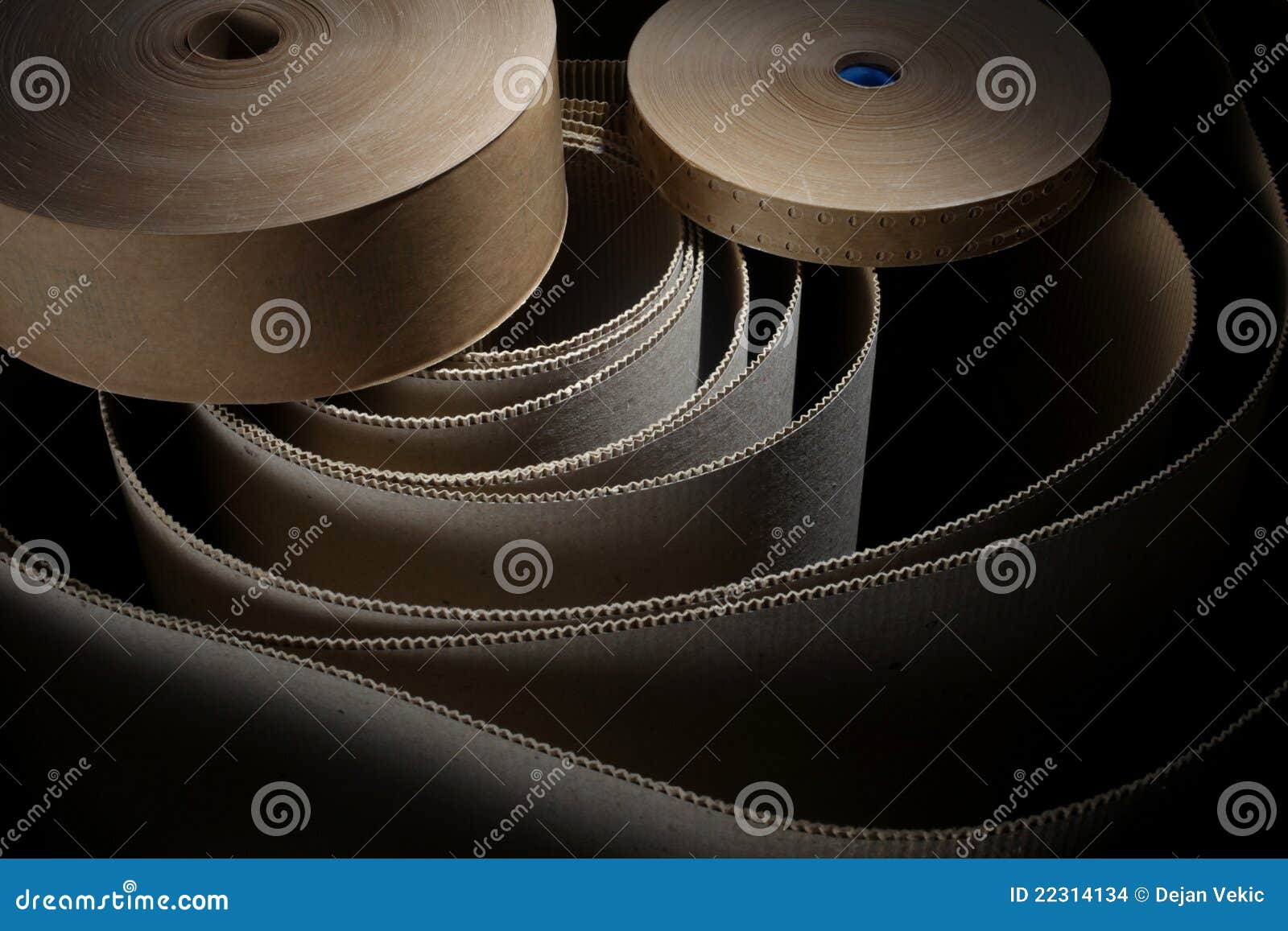 Cardboard and rolls stock photo. Image of waves, structure - 22314134