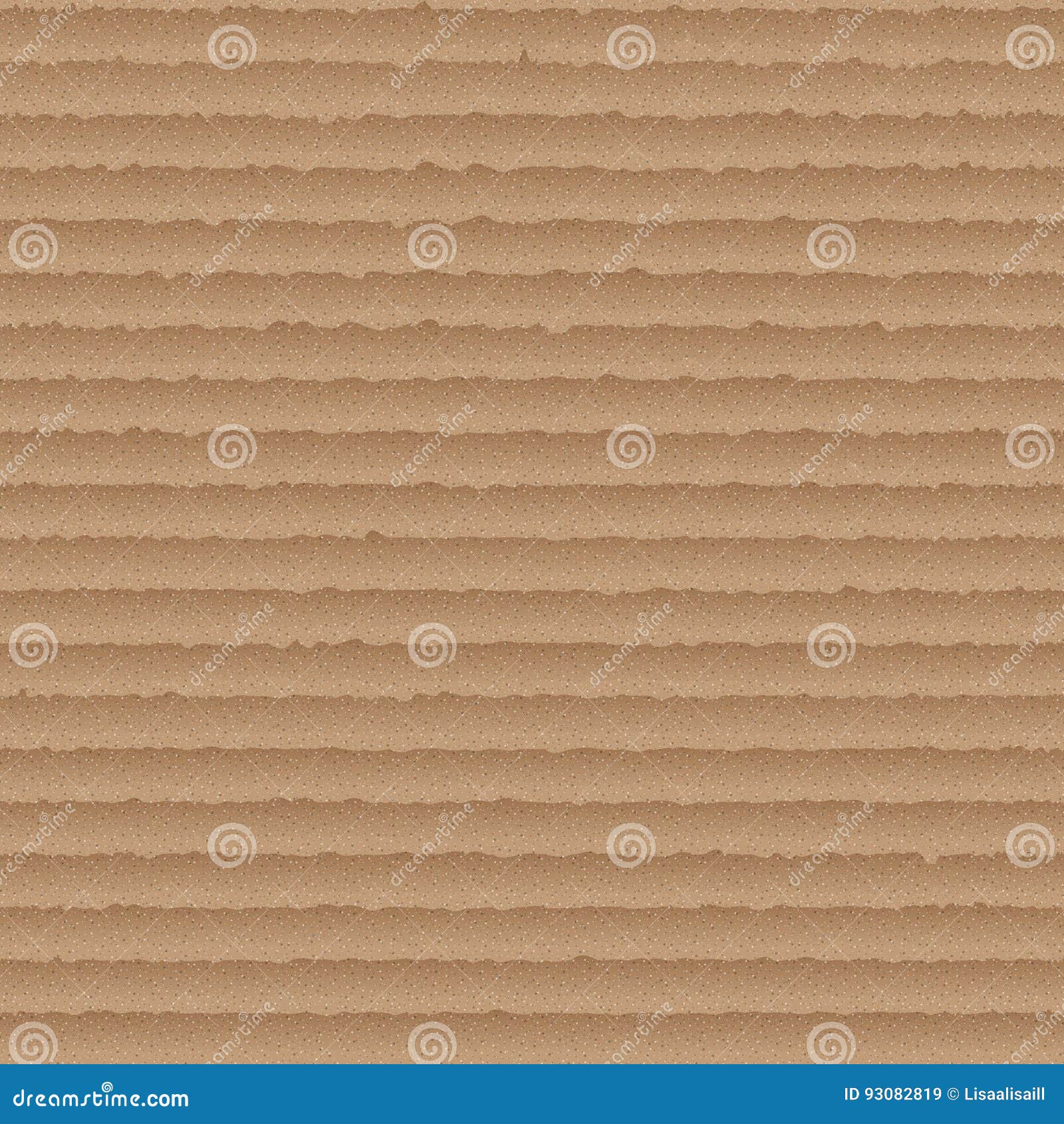 Cardboard Seamless Pattern - Endless Background with Brown Carton Stock ...