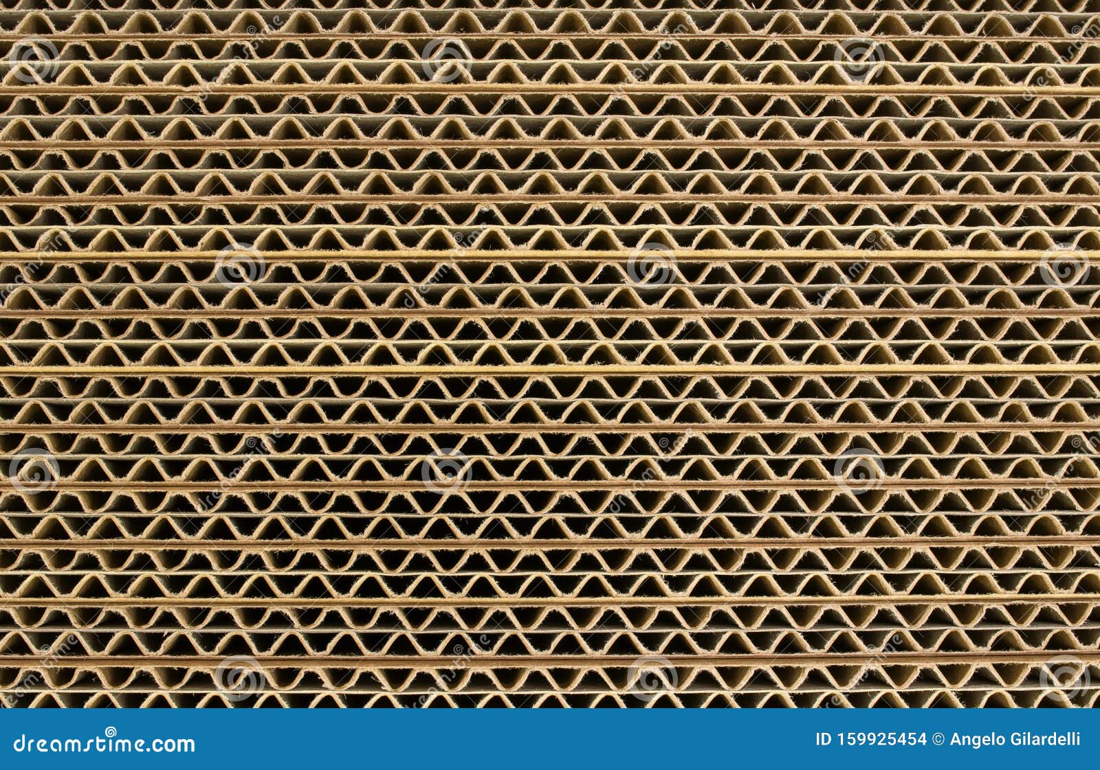 Cardboard section detail stock photo. Image of close - 159925454