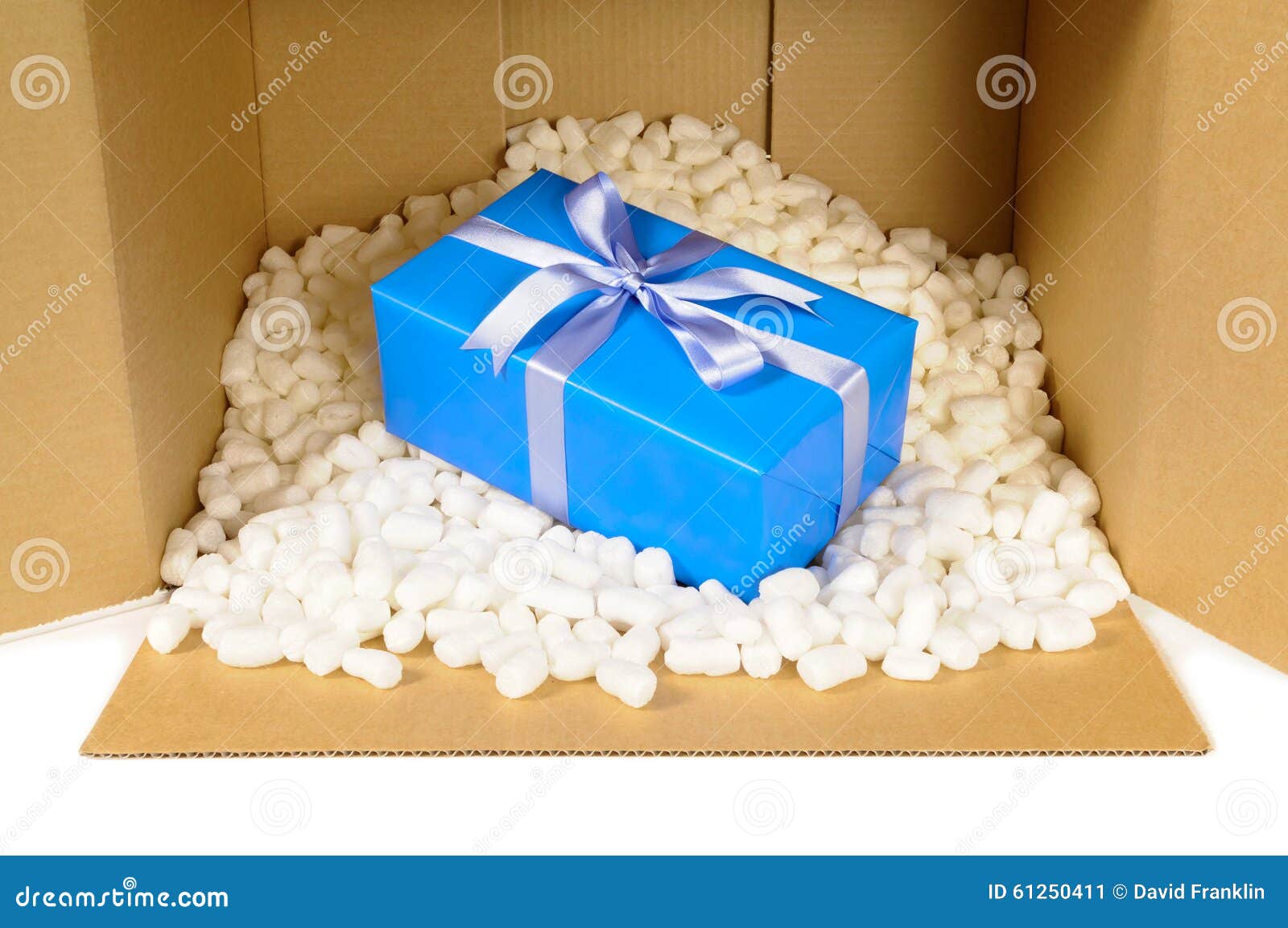 Cardboard Shipping Box With A Tape Gun Royalty-Free Stock Photo ...
