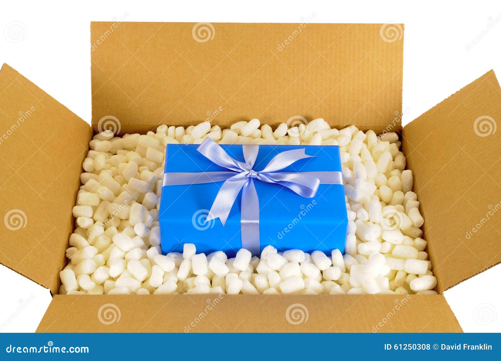 Cardboard Shipping Box With A Tape Gun Royalty-Free Stock Photo ...